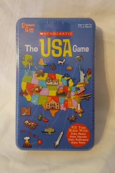 Scholastic The USA Game University Games Ages 6 and up 2 to 4 Players ...