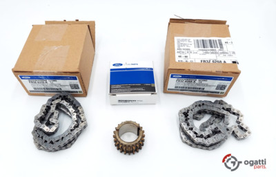 TIMING CHAIN KIT 5.0L BRAND NEW FORD OEM SET-3 F-150 5.0L COYOTE V8 32V ...
