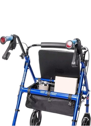 Hugo Elite 700-959E Foldable Rollator Walker with Seat, Blue | eBay