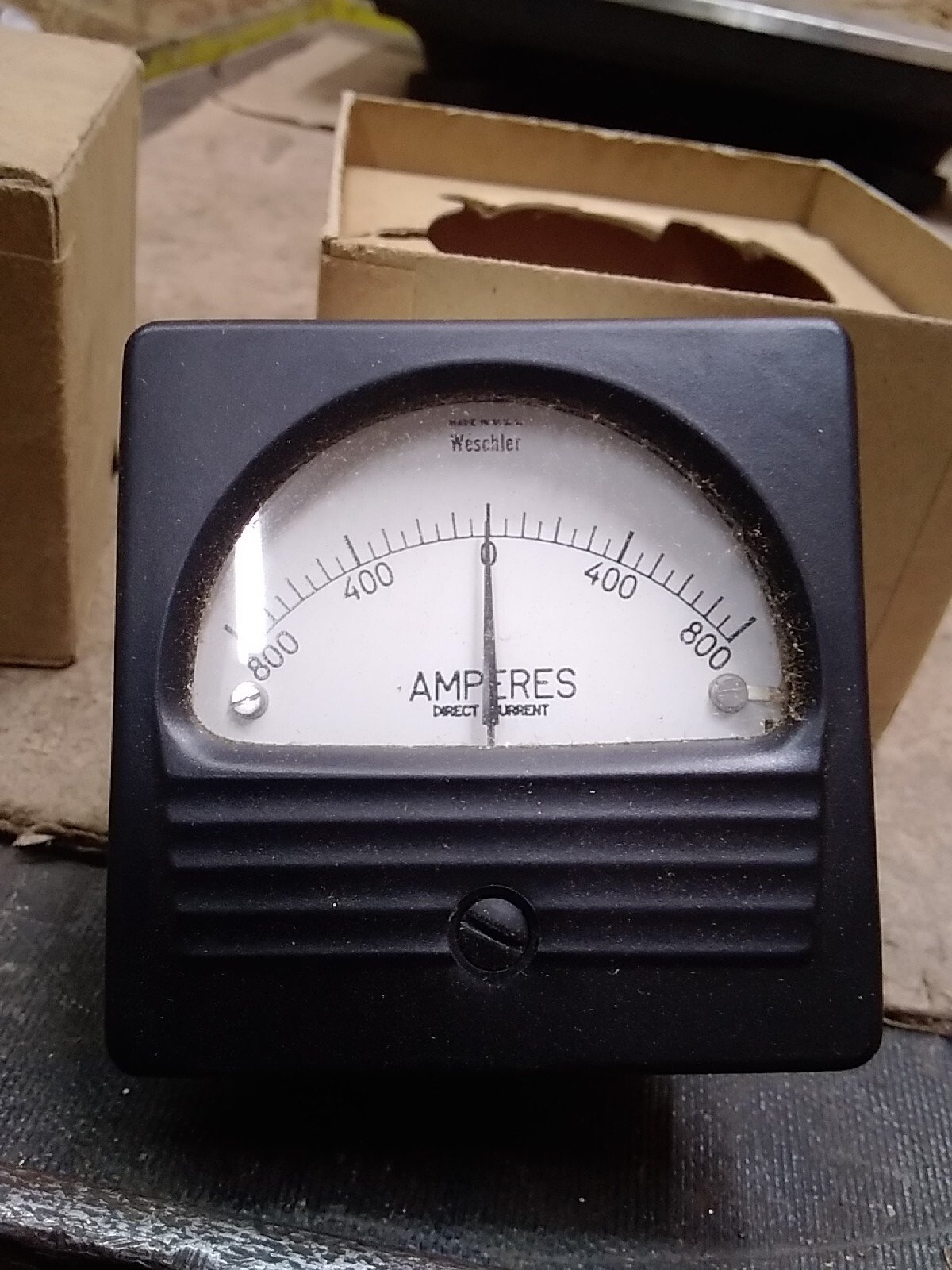 Weschler Panel Meter Rx-351 Direct Current Microamperes 0-500 DCUA ...