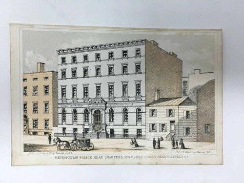 Lith of A. Brown & Co. For D T Valentines Manual 1863 Police Head ...