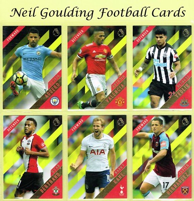 Topps PREMIER GOLD 2017-2018 ☆ YELLOW PARALLEL ☆ Football Cards #76 to ...