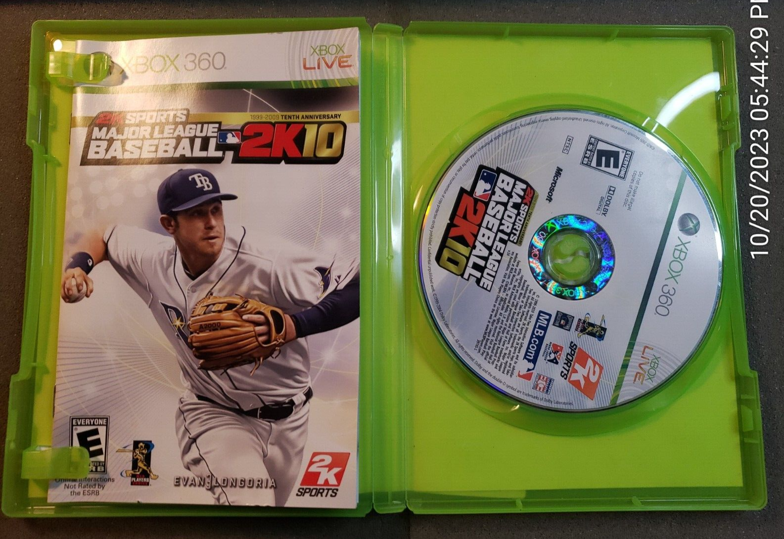Major League Baseball 2K10 (Microsoft Xbox 360, 2010) Free Shipping ...