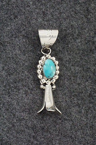 Turquoise & Sterling Silver Pendant - Patsy Lee | eBay