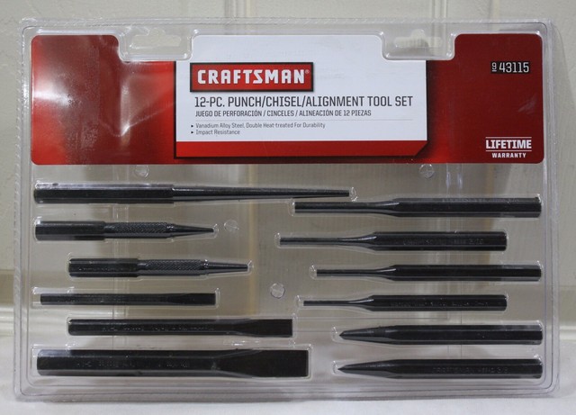 Craftsman 12 Piece Punch Chisel and Alignment Set 43115 for sale online ...