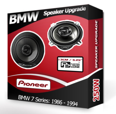 BMW 7 Series E32 Kick Panel Speakers Pioneer 5.25" 13cm car speaker kit ...