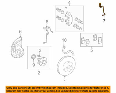 47770-50050 Toyota Wire assy, pad wear indicator, front rh 4777050050 ...