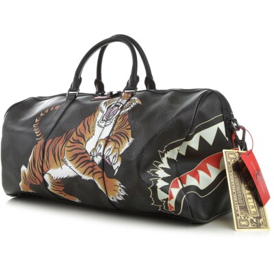 Sprayground Tiger Family Emperor Black Full Size Duffle New Large ...