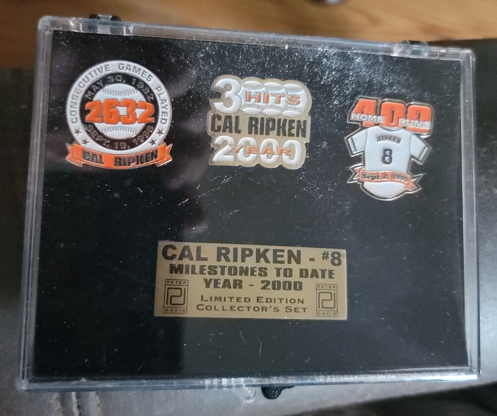 Vintage Cal Ripken Jr. Milestone Pins Limited Edition Collectors Set ...