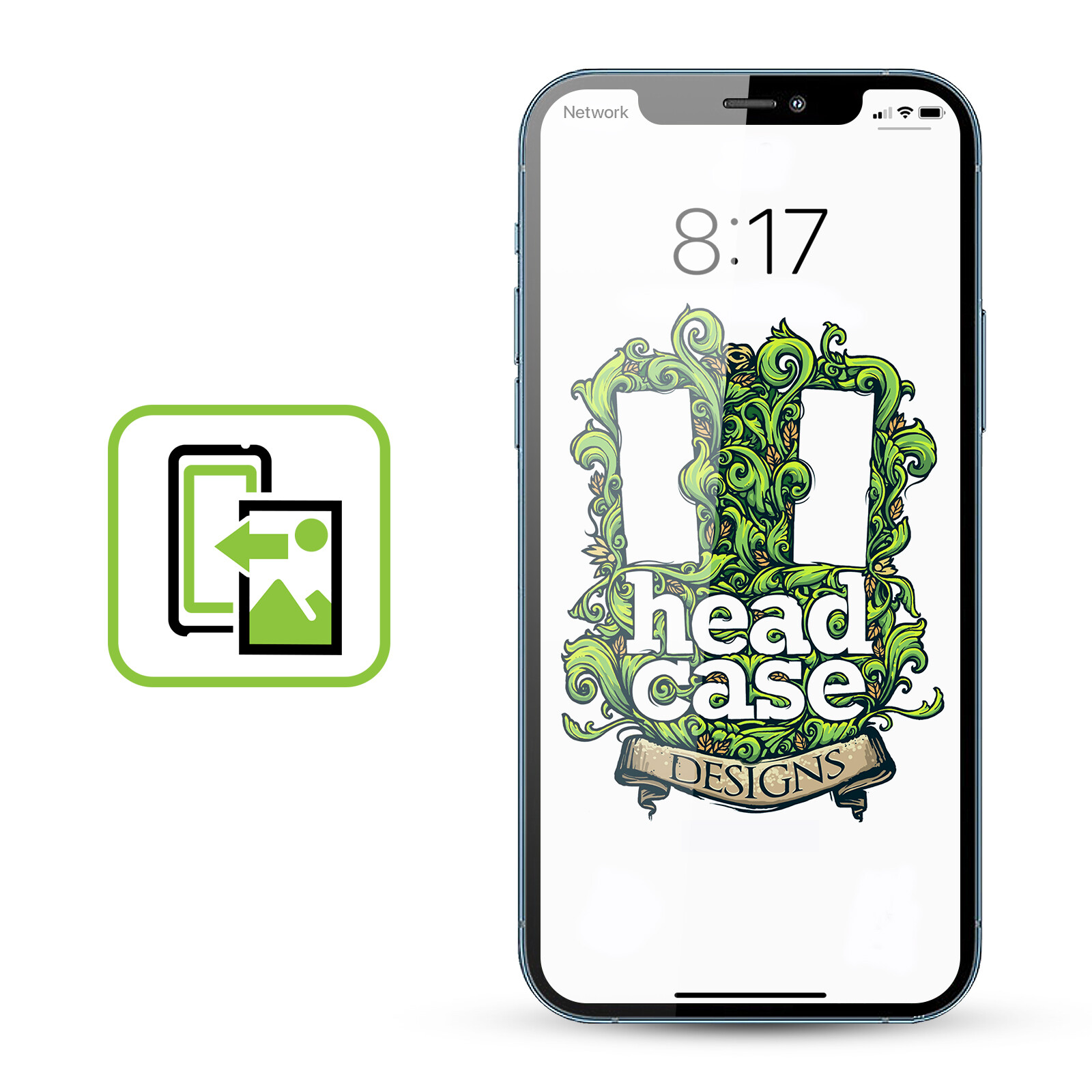 HEAD CASE DESIGNS BNW DOODLE SOFT GEL CASE & WALLPAPER FOR APPLE iPHONE ...