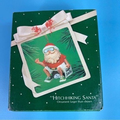 Hallmark Keepsake Ornament Hitchhiking Santa 1983 | eBay