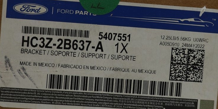 NEW OEM Ford Rear Left Axle Brake Backing Plate HC3Z-2B637-A F-350 ...