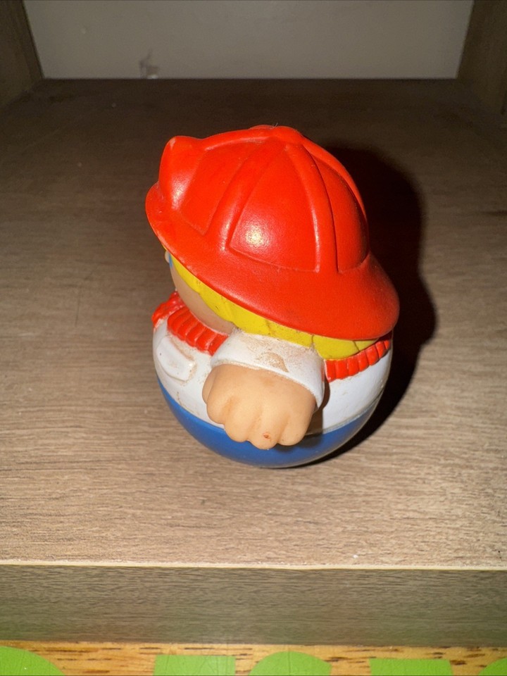 1987 Playskool Weeble Wobble Fireman Blonde Hair/blue Eyes | eBay