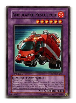 Ambulance Rescueroid - POTD-EN035 1st Edition - YuGiOh-LP | eBay