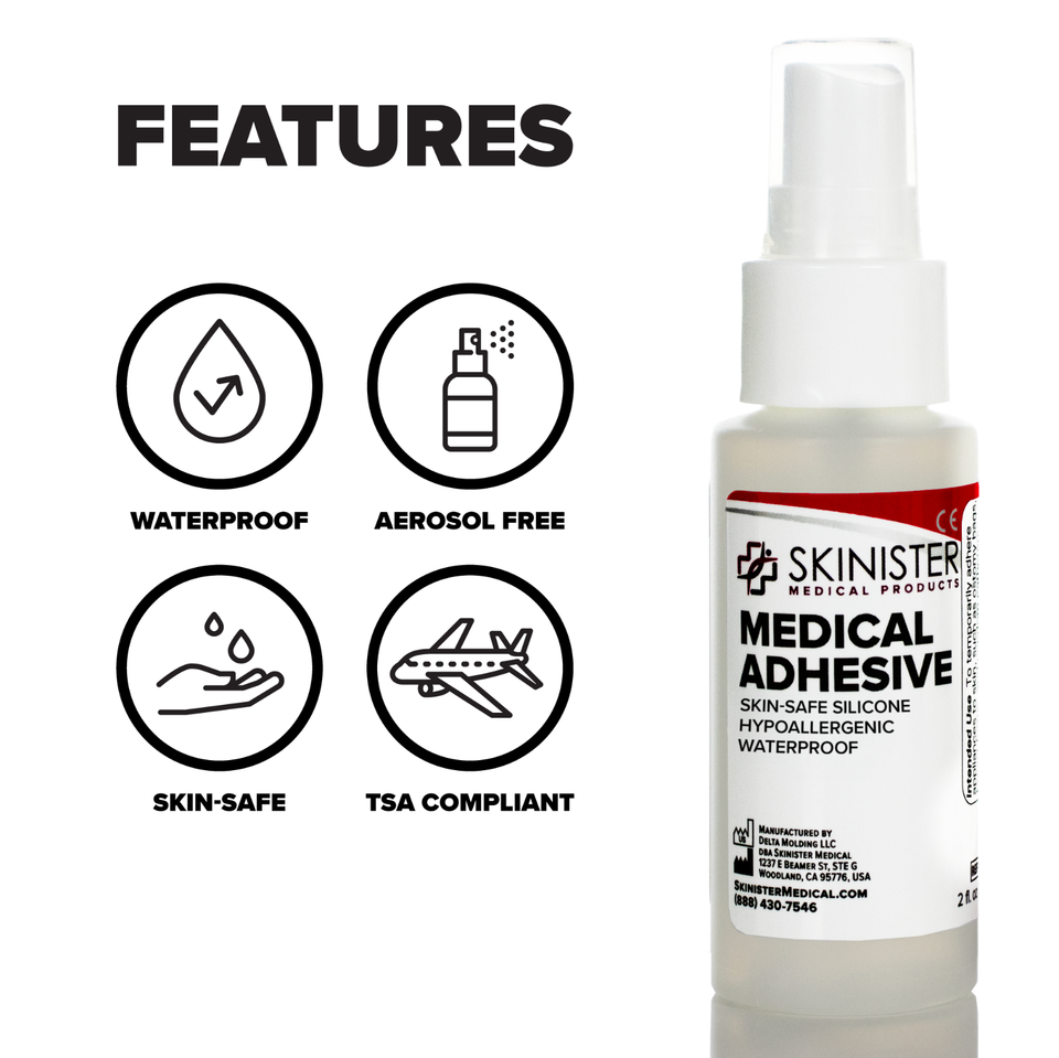 Skinister Medical Adhesive - Silicone Skin Glue for Colostomy and ...