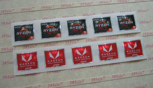 5 PCS AMD RYZEN 5 STICKER + 5 PCS RADEON VEGA GRAPHICS AMD STICKER | eBay