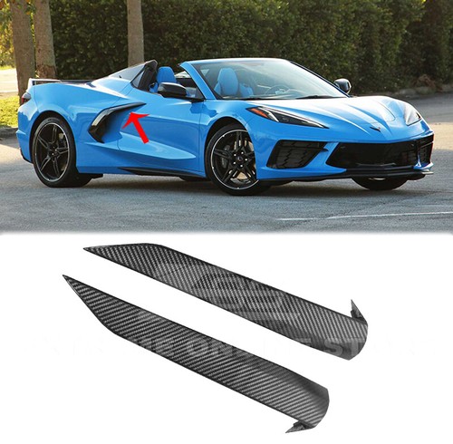 CARBON FIBER Door Handle Pair For 20-Up Corvette C8 Replacement Side ...