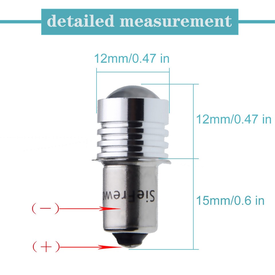 1Pcs 4.5V P13.5S PR2 PR3 LED Flashlight Torch Mini Bulb Lamp Light ...