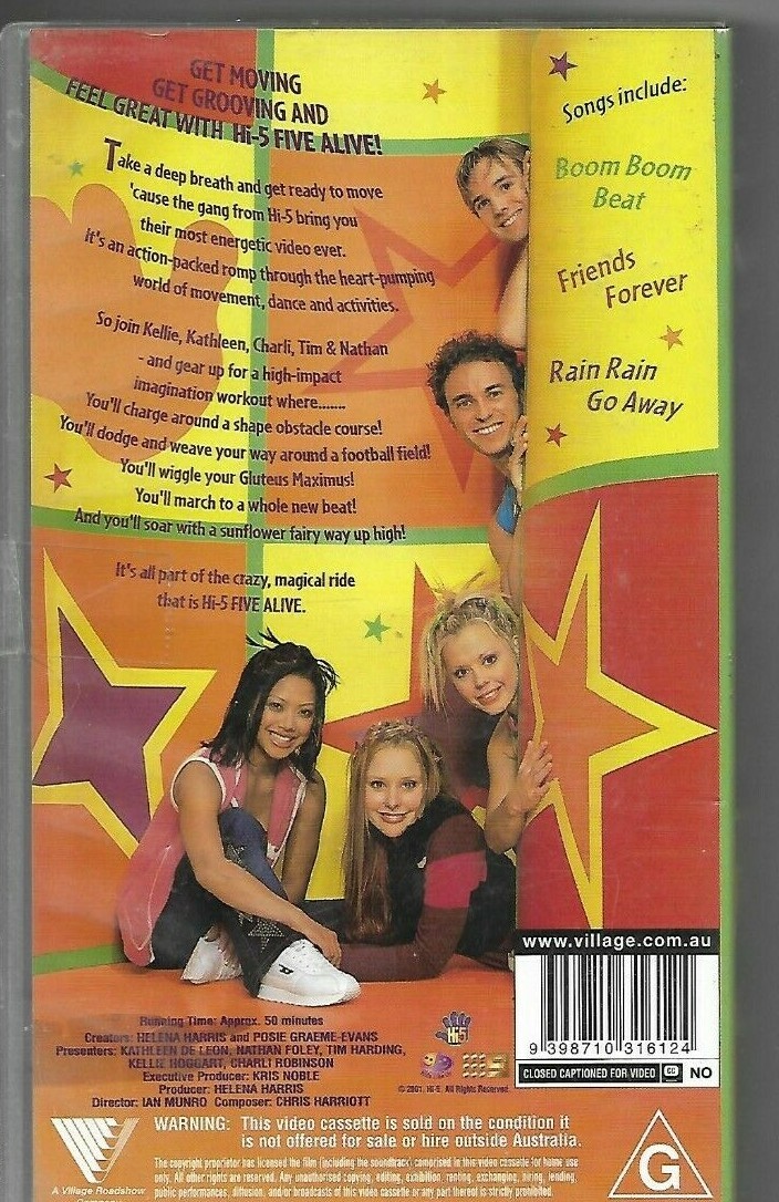 Hi5 Five Alive VHS Video 2001 for sale online | eBay Australia