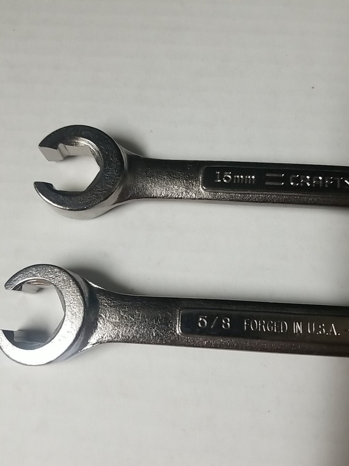 Lot Of 2 Craftsman Flare Nut Line Wrenches 1 Metric 1 Standard 3 Pc -V ...
