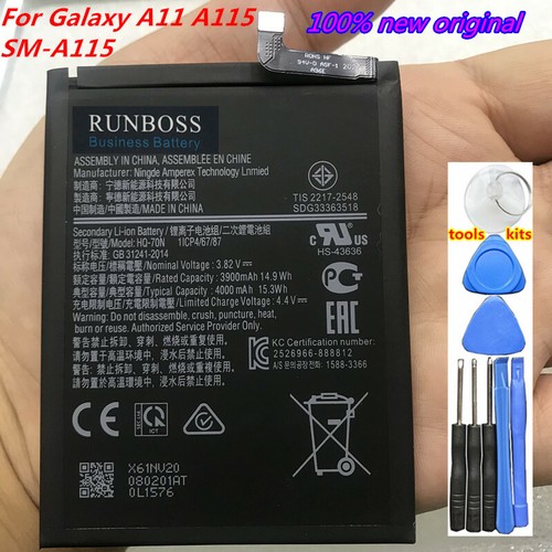 HQ-70N 4000mAh Battery For A11 A115 SM-A115 Battery + Tools | eBay