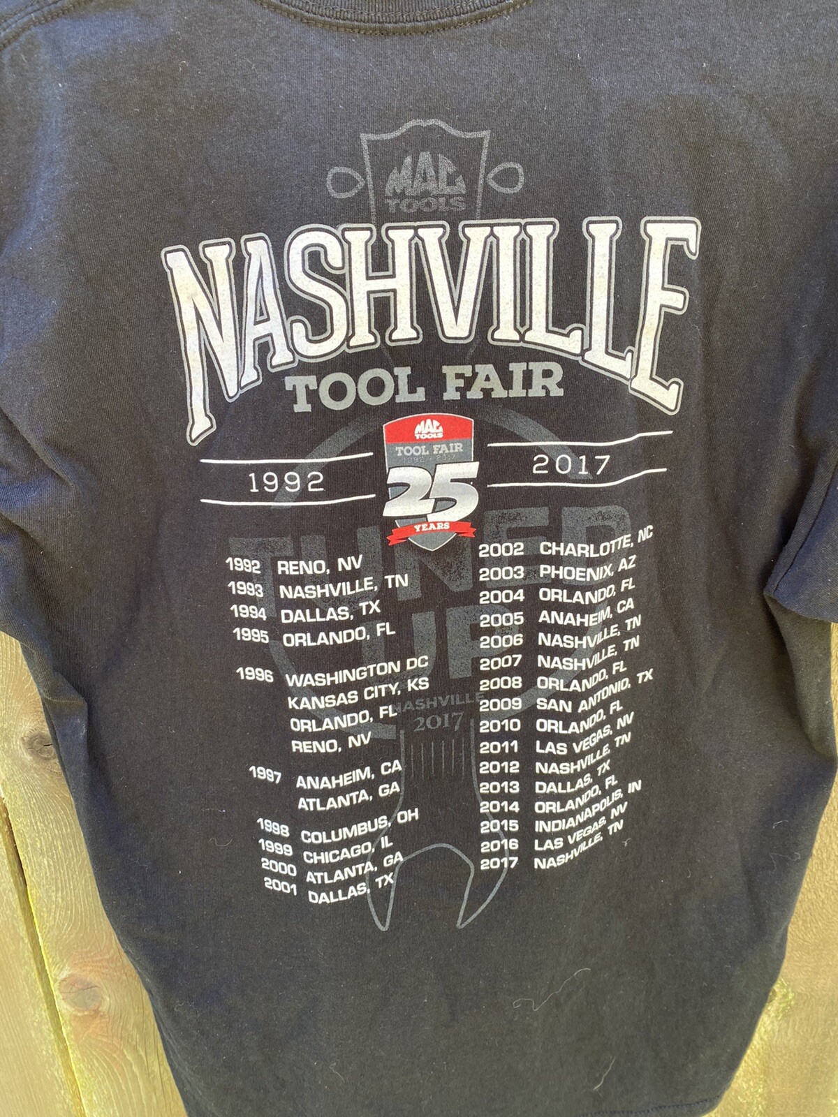 Mac Tools T-shirt Black Nashville Large - Gem