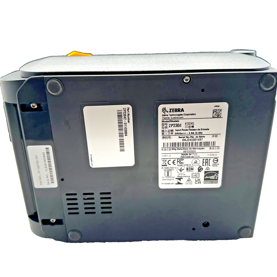 Zebra ZP230d Direct Thermal Label Printer Replaces ZP450 ZP23042 ...