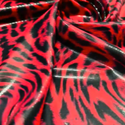 Red Animal Print Fabric