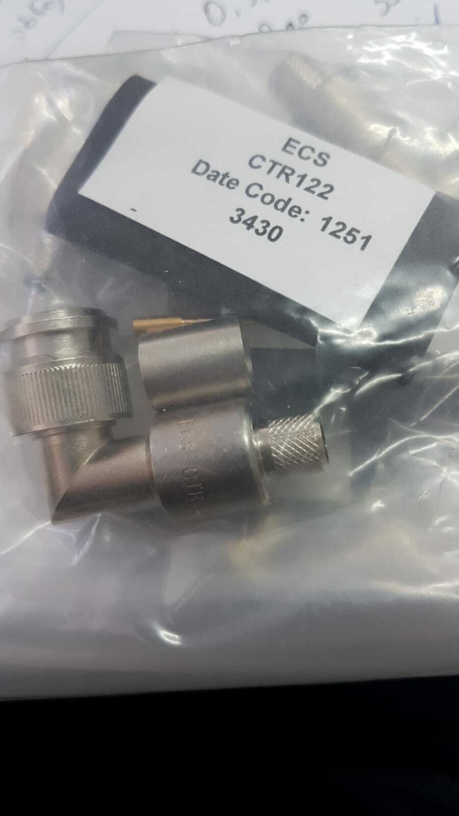 ECS CTR122 RF Connector TNC r/a male for ECS cable 311201 and 421201 ...