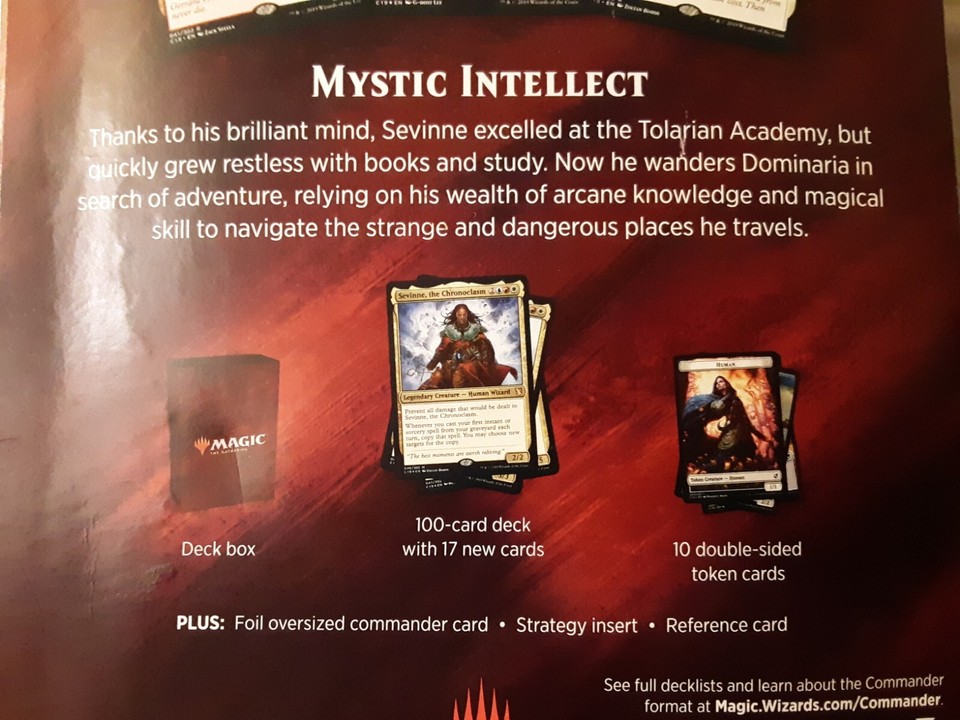 Magic the Gathering Commander Mystic Intellect FREE SHIPPING sealed ...