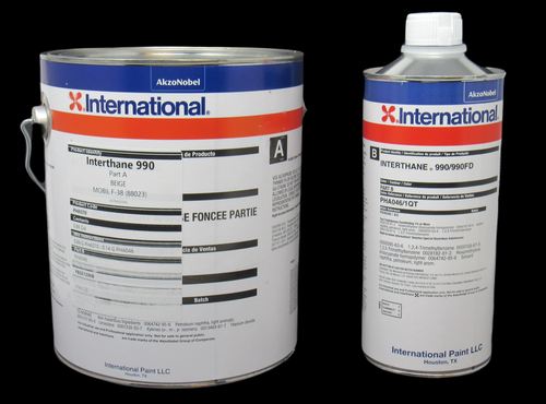 International Interthane 990 BEIGE Acrylic Polyurethane Finish A+B Boat ...