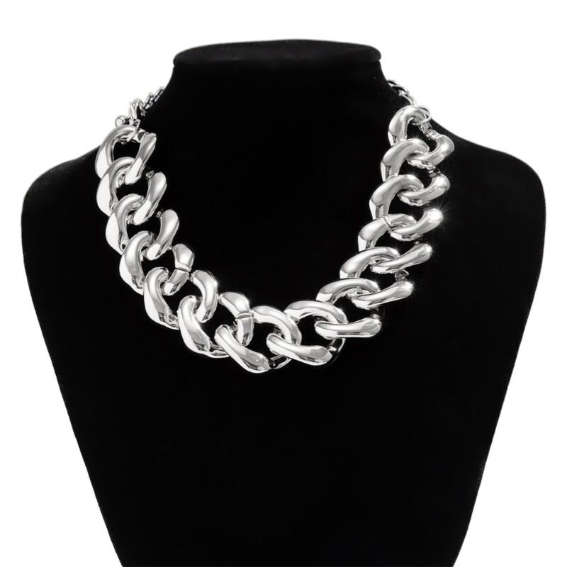 Versatile Streetwear Chain Necklace Accessory Individualized Thick ...