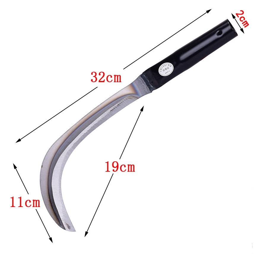 Clearing Sickle Weeding Sickle Heavy Carbon Steel Grass Sickle Farming ...