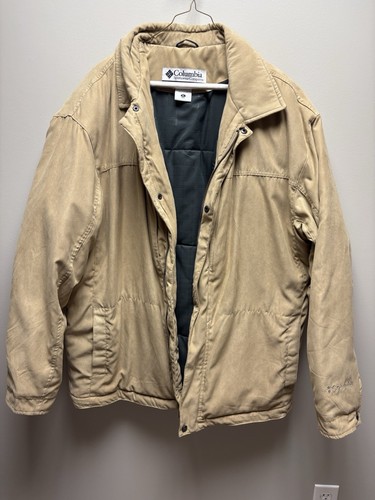 Beige Columbia Work Jacket 100% Polyester Soft Shell Men's XL | eBay