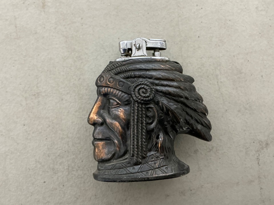 Intake Indian Chief Head Lighter nice looking lighter. Indigenous. | eBay