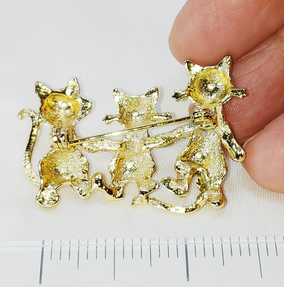 3 BLIND MICE BROOCH PIN Vintage | eBay