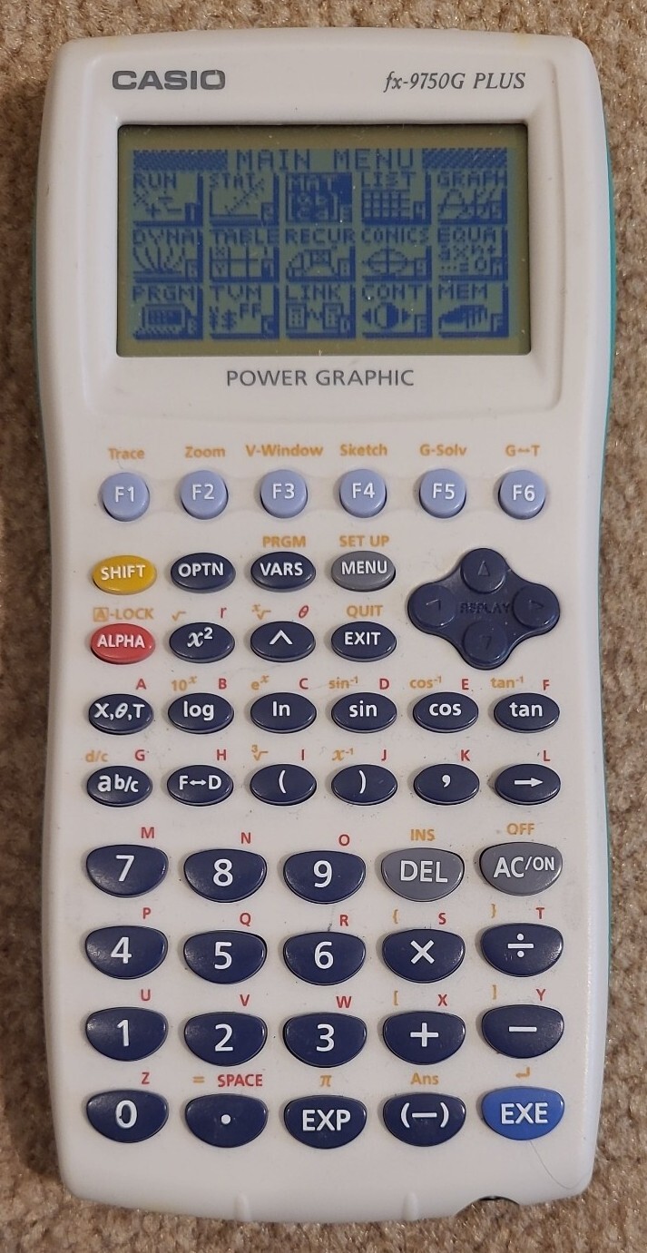 Casio FX-9750G Plus Power Graphic Graphing Calculator Mint 79767162764 ...