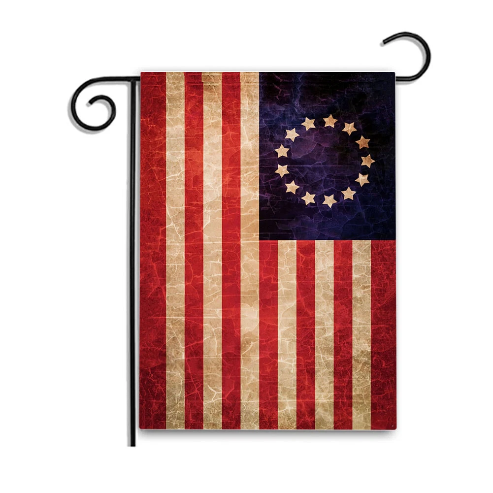 Faded American Flag Design