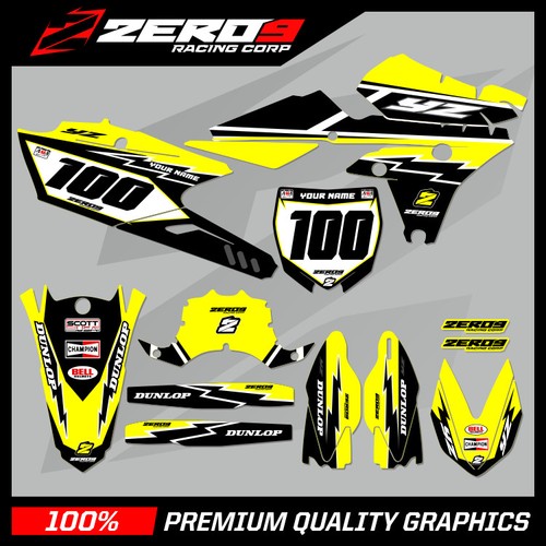 Custom MX Graphics Kit: YAMAHA YZ YZF WR WRF 125 - 450 - RETRO YELLOW ...