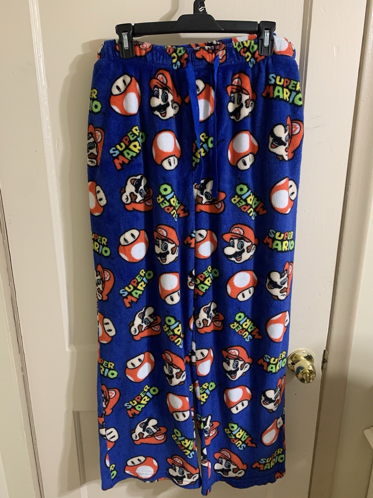 Super Mario Heads & Logo Pajama Pants (Large) - Gem