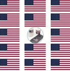 250ct roll American Flags Stickers, USA Theme Decor Independence Day ...