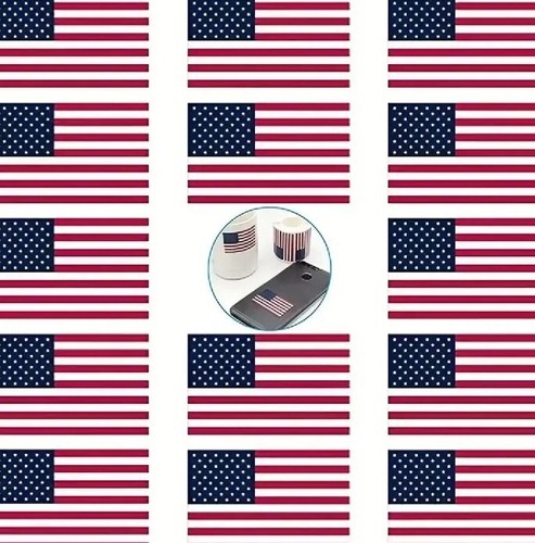 250ct roll American Flags Stickers, USA Theme Decor Independence Day ...