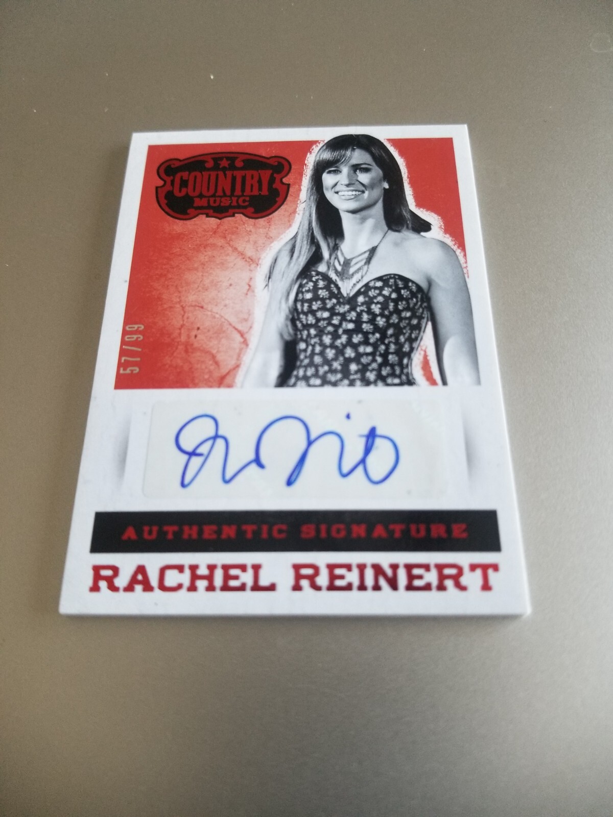 2014 Panini Country Music Authentic Signature "RED" RACHEL REINERT # 57 ...