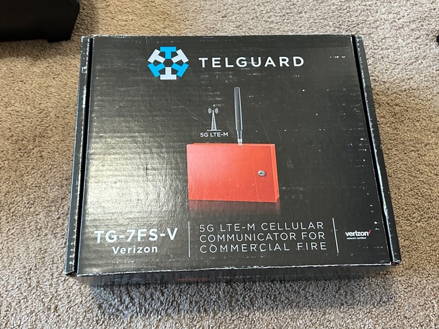 TELGUARD TG-7FS-V 5G LTE-M VERIZON COMMERCIAL FIRE ALARM CELLULAR ...