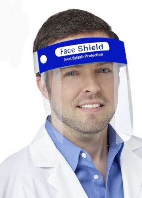 1PC Full Face Shield Cover Clear Safty Protector Anti-Saliva Fog | eBay