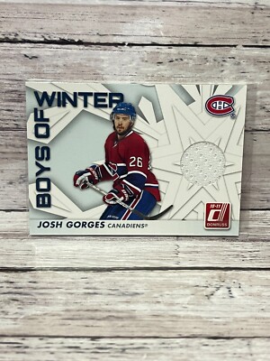2010-11 Donruss Boys of Winter Threads #52 Josh Gorges | eBay