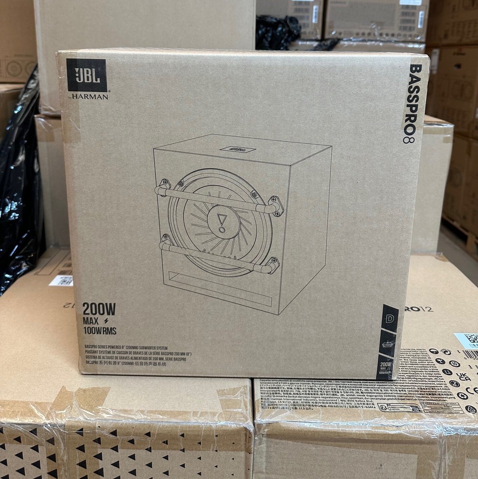 JBL Bass Pro 8 - 8" 20cm Car Bass Reflex Amplified Ported 200W Active ...