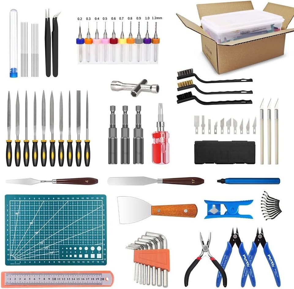 Precision 3D Printer Tool Kit: 82-Piece Cleaning, Deburring, and ...