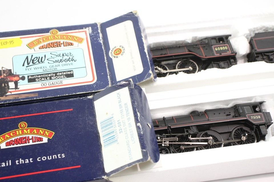 Bachmann OO Gauge Class 5MT 73158 BR & V2 60800 Green Arrow Locomotives ...