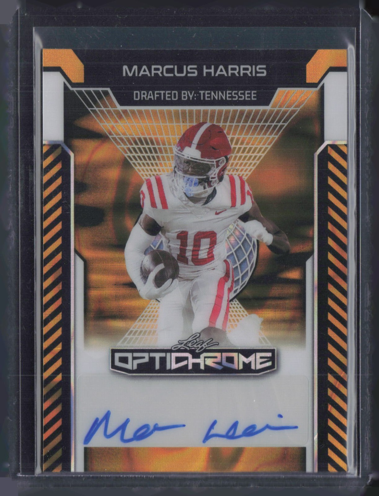 Marcus Harris 2025 Leaf Optichrome #A-MH1 Aquatic Autographs - Crystal ...